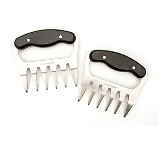 RSVP Set Of 2 Stainless Steel Multi-use Meat Cl Ws - Silver
