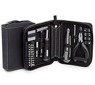 BEY-BERK 22 Pc. Tool Set In Black Case By - One-color