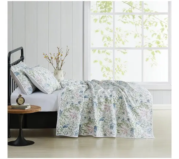 COTTAGE CLASSICS Field Floral 3-piece King Quil T Set