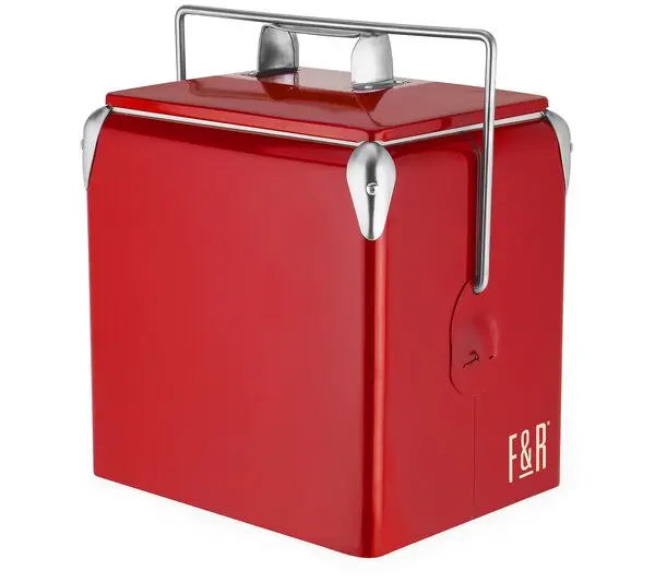 FOSTER & RYE 1.8-quart Vintage Metal Cooler - One-color