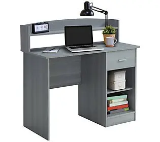 TECHNI MOBILI Modern Office Computer Desk With Hutch