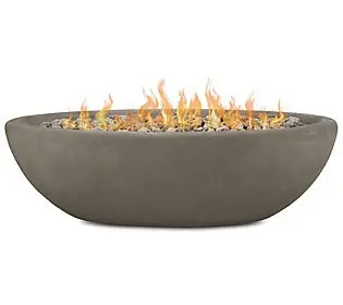 REAL FLAME Riverside Large Oval Fire Bowl - One-color