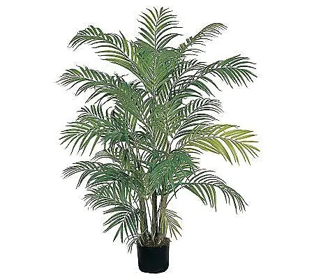 NEARLY NATURAL 4' Areca Palm Tree By - One-color