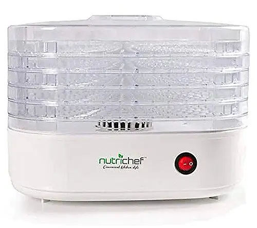NUTRICHEF Electric Countertop Food Dehydrator & Preserver - One-color