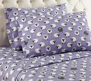SHAVEL Micro Flannel Printed Twin Sheet Set - One-color