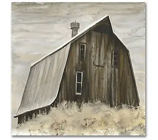 COURTSIDE MARKET Rusted Barn 16x16 Canvas Wall Art - One-color