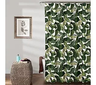 LUSH DECOR Tropical Paradise 72' X 72' Shower Curtain L Ush Decor - One-color