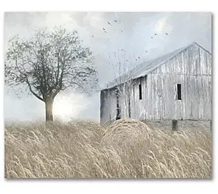 COURTSIDE MARKET White Barn 16x20 Canvas Wall A Rt - One-color