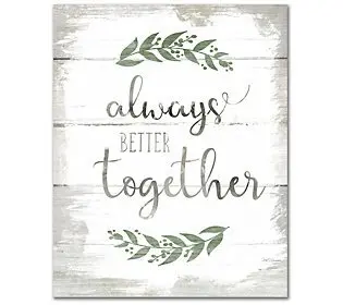 COURTSIDE MARKET Always Better Together 16x20 C Anvas Wall Art - One-color