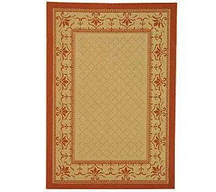 SAFAVIEH Courtyard Trellis Vine 6'7' X 9'6' Rug - One-color