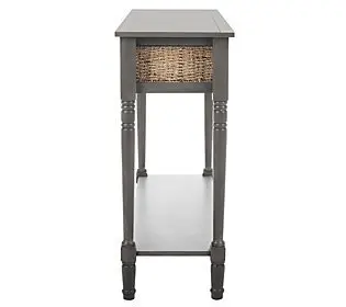 SAFAVIEH Winifred Wicker Console Table With Sto Rage
