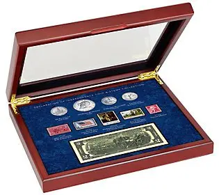AMERICAN COIN TREASURES Declaration Of Independence Coin And Stamp Coll Ection - One-color