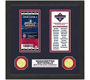 MLB Nationals 1st Time World Series Champs Tick Et Collection - One-color