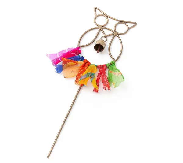 MATR BOOMIE Swapna Garden Stake Chime Owl - One-color