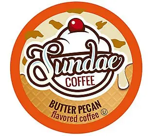 SUNDAE COFFEE 48-count Butter Pecan Flavored Co Ffee Pods - One-color