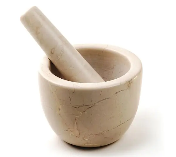 RSVP 2-oz Marble Mortar And Pestle In Beige - One-color