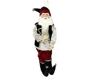 NORTHLIGHT 22' Black And Red Poseable Whimsical Elf Figurine - One-color