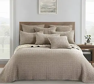 LEVTEX HOME Mills Waffle Twin Quilt Set By - One-color
