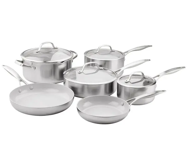 GREENPAN Venice Pro Ceramic Nonstick 10-piece Cookware Set - One-color