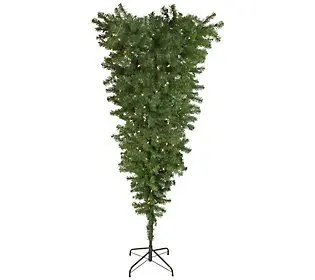 NORTHLIGHT 5.5' Med Spruce Upside Down Faux Tre E Clear - One-color