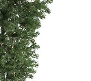 NORTHLIGHT 5.5' Med Spruce Upside Down Faux Tre E Clear