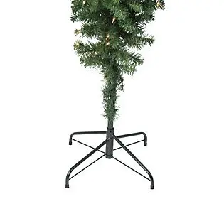 NORTHLIGHT 5.5' Med Spruce Upside Down Faux Tre E Clear
