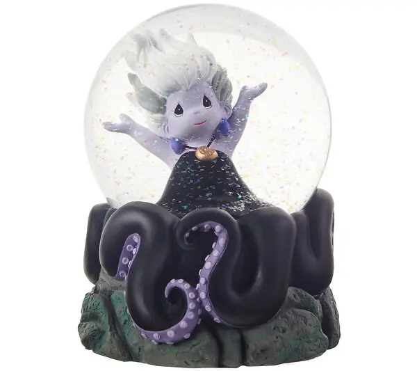 PRECIOUS MOMENTS Disney's 'you Leave Me Speechless' Ursula Music Al Snow Globe - One-color