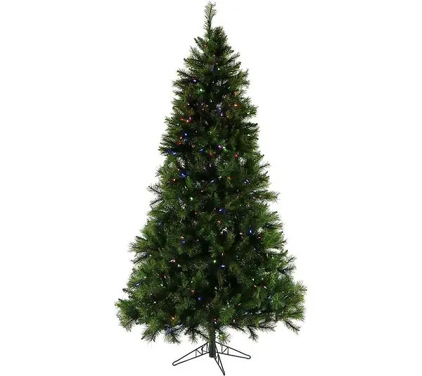 FRASER HILL FARM 6.5' Canyon Pine Multicolor Pr Elit Tree - One-color
