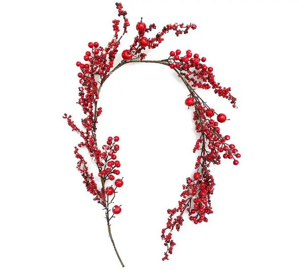 BRITE STAR 5'l Berry Garland With Snow - One-color