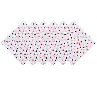 DESIGN IMPORTS 6-pack Confetti Hearts Print Nap Kin Set - One-color