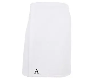 LINUM HOME TEXTILES Linum Home Cotton Personalized Terry Body Wrap White - One-color