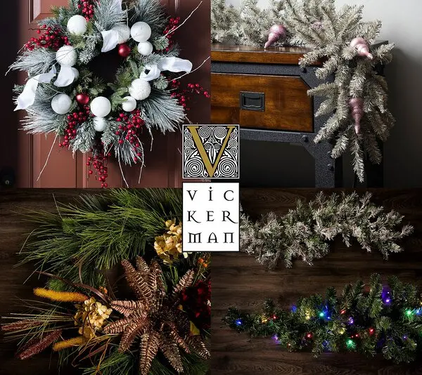 VICKERMAN 24' Cedar Pinecone Wreath