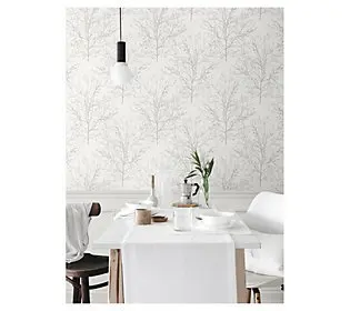 SEABROOK DESIGNS Winter Branches Unpasted Wallp Aper