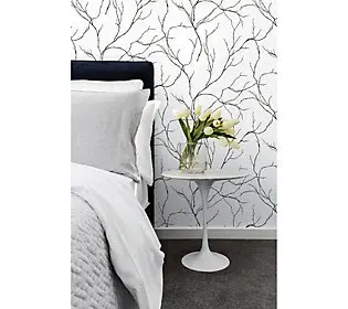 NEXTWALL Delicate Branches Peel And Stick Wallp Aper Roll