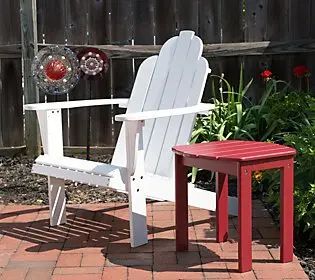LINON Home Outdoor Silas Adirondack End Accent Able