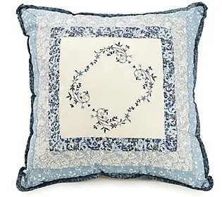MODERN HEIRLOOM Charlotte Embroidery Square Pil Low - One-color