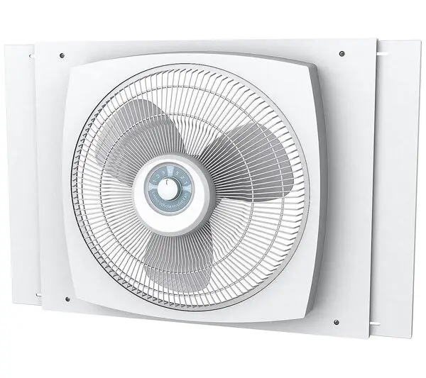 LASKO 16' Electrically Reversible Window Fan Wi Th Storm Guard - One-color