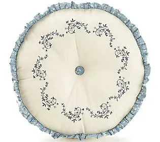 MODERN HEIRLOOM Charlotte Round Embroidery Pill Ow - One-color