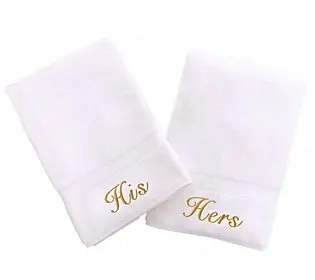 LINUM HOME TEXTILES His' And 'hers' 2-piece Ha Nd Towels - One-color
