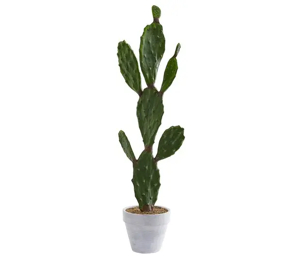 NEARLY NATURAL 37' Artificial Cactus Plant By - One-color