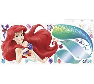 ROOMMATES The Little Mermaid Peel & Stick Giant Wall Decals - One-color