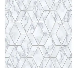 NEXTWALL Faux Marble Tile Peel And Stick Wallpa Per Roll - One-color