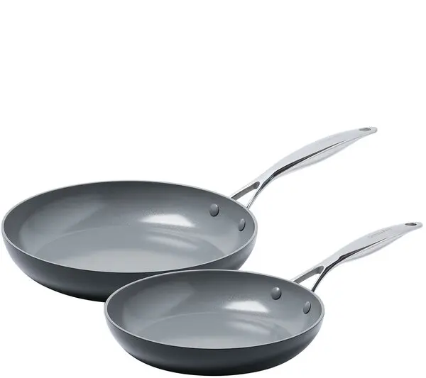 GREENPAN Valencia Pro 10' & 12' Ceramic Nonstic K Fry Pan Set - One-color