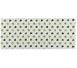 DESIGN IMPORTS 14' X 108' Shamrock Shake Print Able Runner
