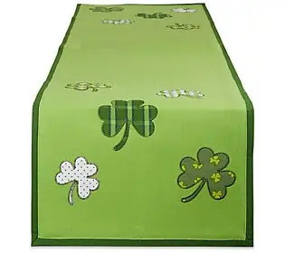 DESIGN IMPORTS 14' X 108' Lucky Day St. Patrick S Table Runner - One-color
