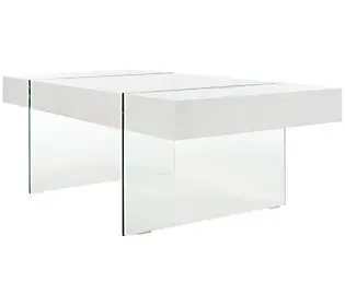 SAFAVIEH Jacob Rectangular Glass Leg Modern Cof Fee Table