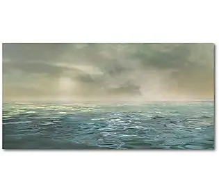 COURTSIDE MARKET Seascape 12' X 24' Canvas Wall Art - One-color