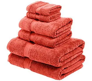 SUPERIOR Madison Egyptian Cotton Pile Plush 6-p Iece Towel Set - One-color