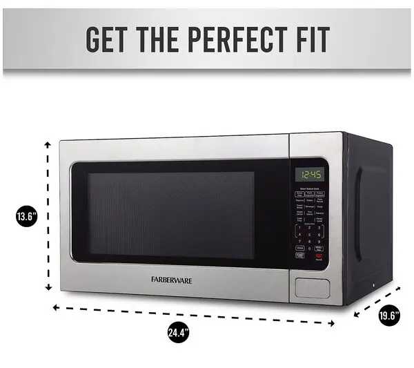 FARBERWARE Professional Microwave Oven W/ Smart Sensor Cooking
