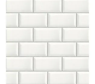 NEXTWALL Faux Large Subway Tile Peel And Stick Wallpaper Roll - One-color